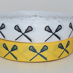 Lacrosse 7/8" Grosgrain Ribbon You Choose - Etsy