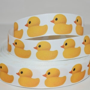 Rubber Duck 7/8" Grosgrain Ribbon - Etsy