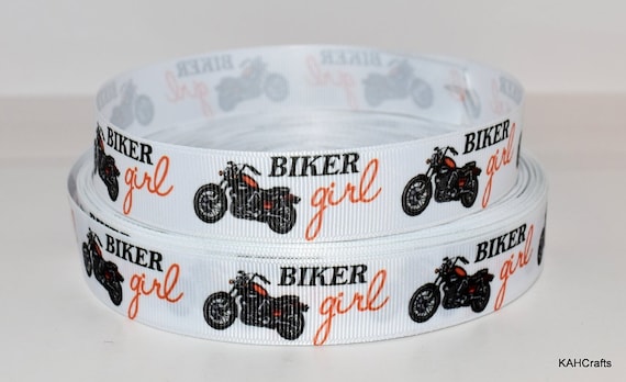 Biker Girl 7/8 Grosgrain Ribbon | Etsy