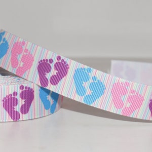 NICU Graduate Baby Feet 7/8" Grosgrain Ribbon You Choose - Etsy