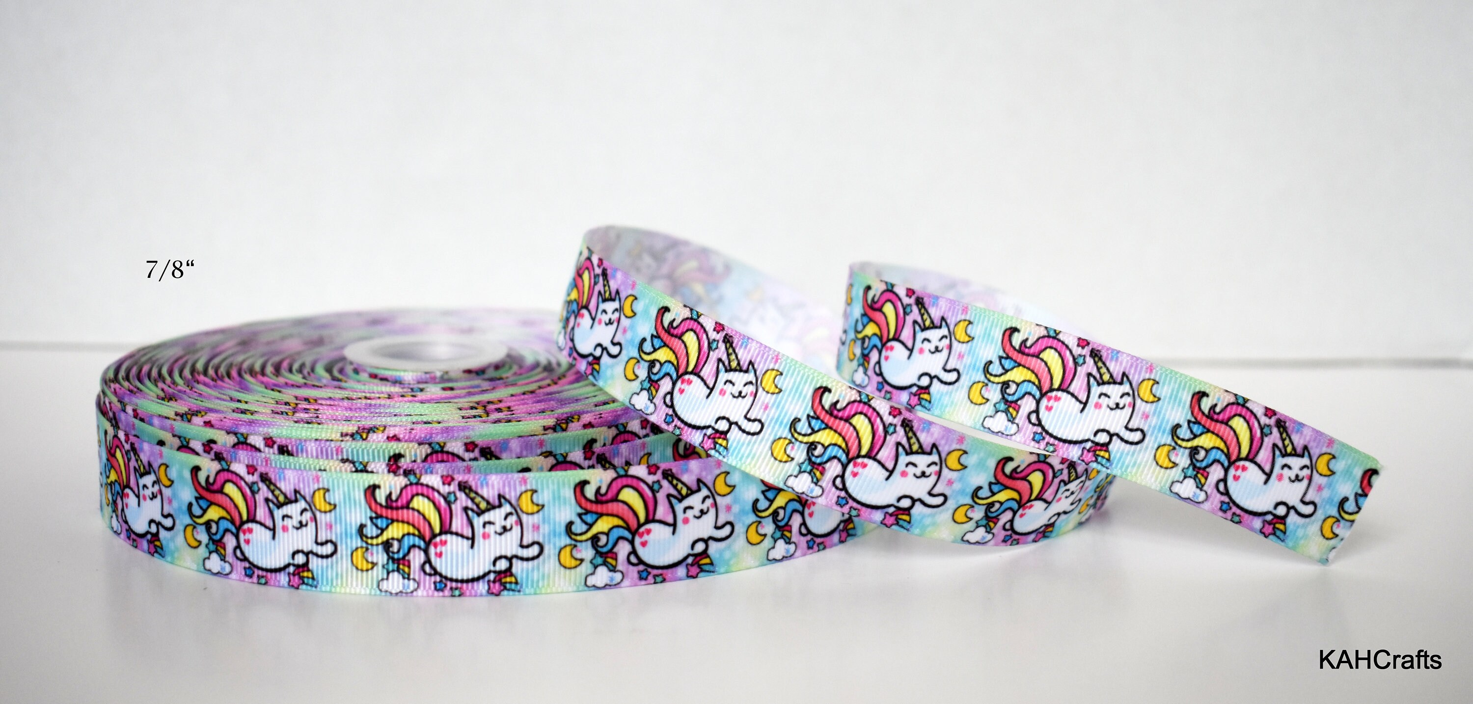 Unikitty Rainbows Stars Grosgrain Ribbon You Choose Width - Etsy