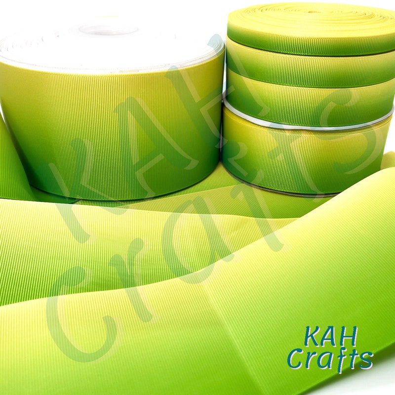 Green Ombre Ribbon 7/8 - Etsy