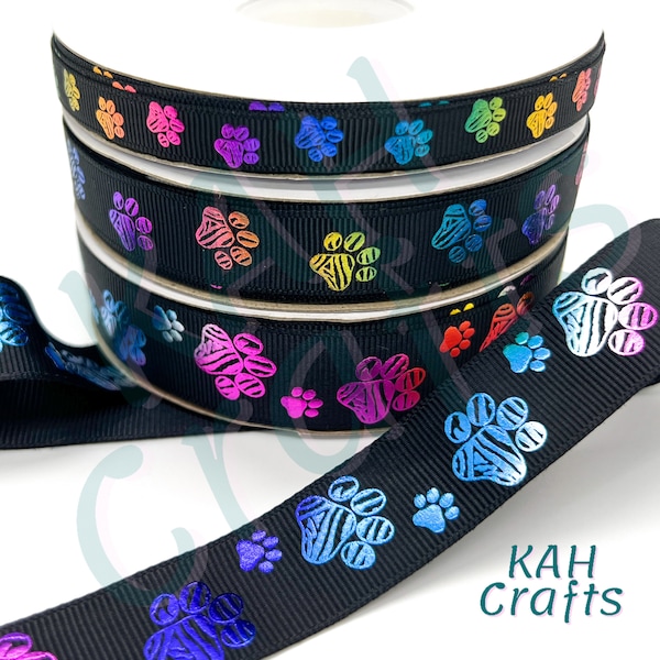 Paw Print Ribbon - Etsy