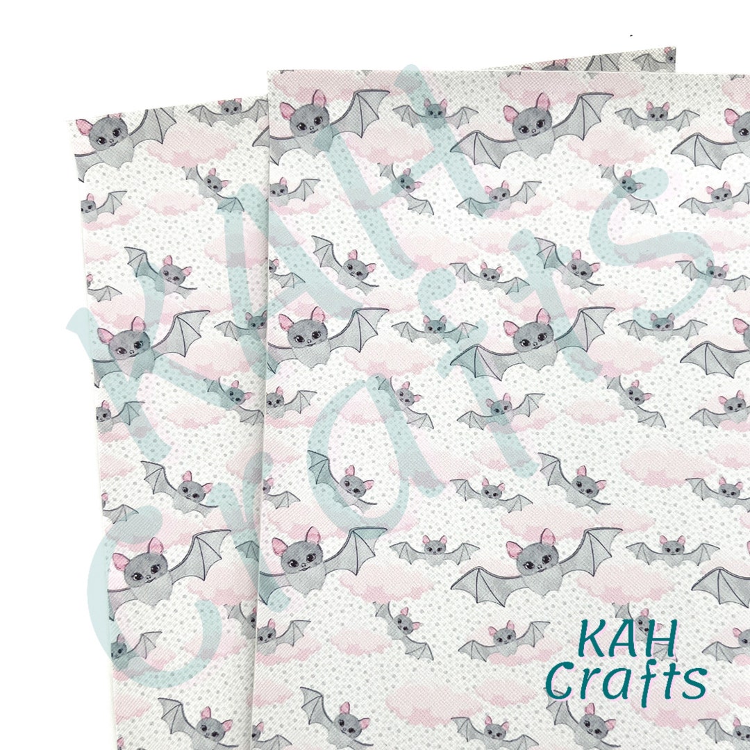 USDR Cloudy Bat Cute Faux Leather Full Sheet - Etsy