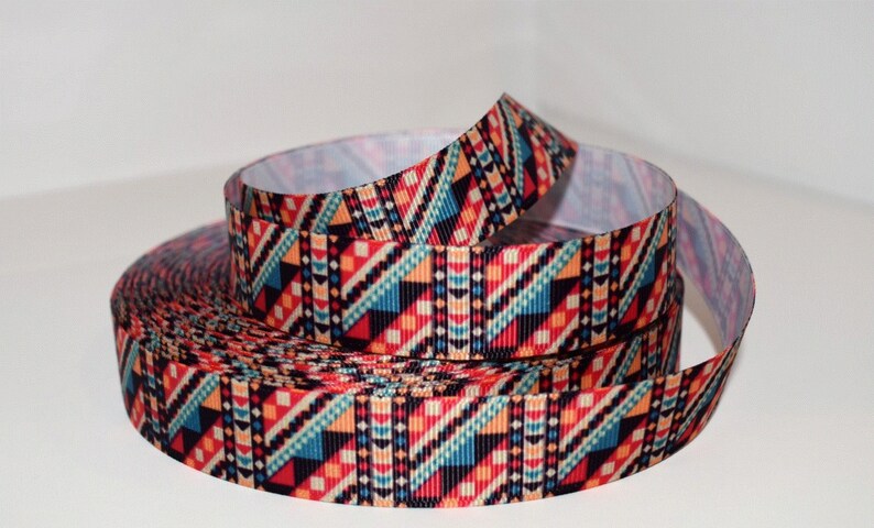 Aztec Pattern or Arrows 7/8 Grosgrain Ribbon You Choose - Etsy