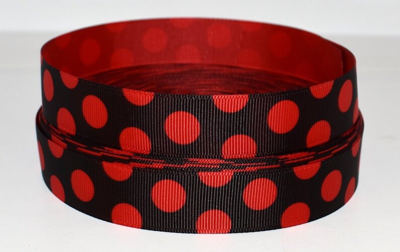 Polka Dots 7 8 Grosgrain Ribbon You Choose Etsy