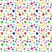 Rainbow Polka Dot Fabric, Multi Color Dots on White, Happy Festive ...