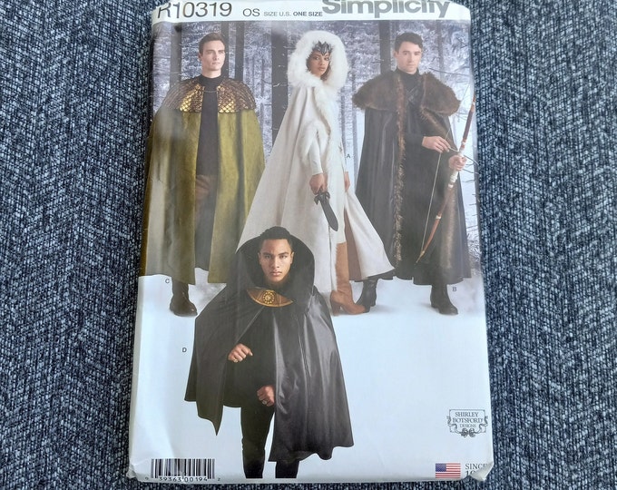 Simplicity Sewing Pattern 8770 Unisex Costume Capes - Etsy