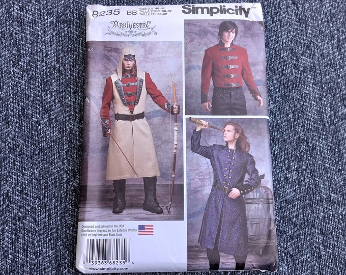 Simplicity 8235 W0147 Sewing Pattern Cosplay Medieval Gothic Men's ...