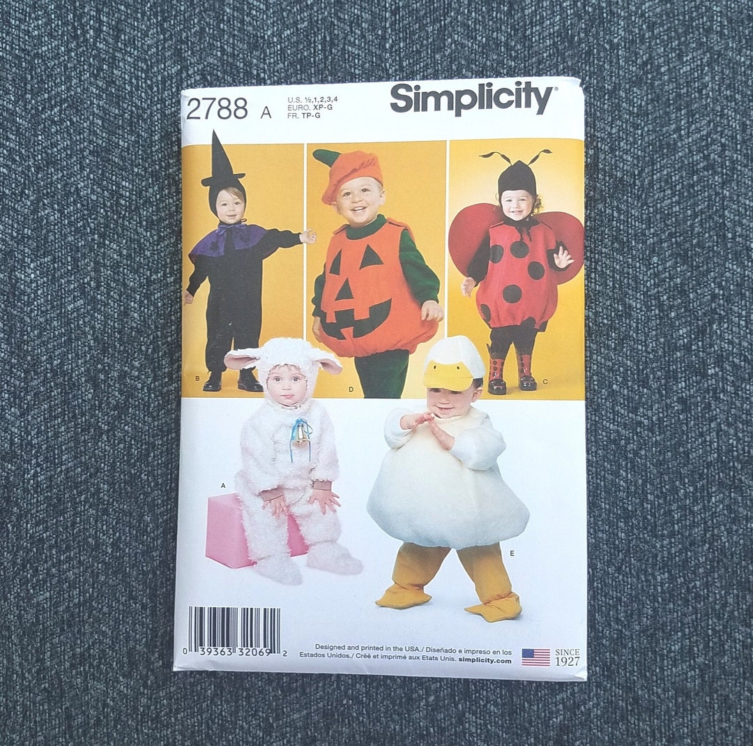Duckling, Lamb, Ladybug, Jack O Lantern, Pumpkin Costume Pattern ...