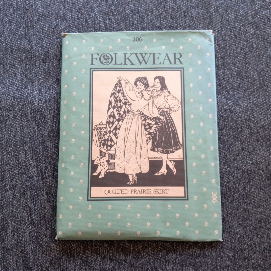 Quilted Prairie Skirt Pattern 18th Century Skirt Folkwear - Etsy