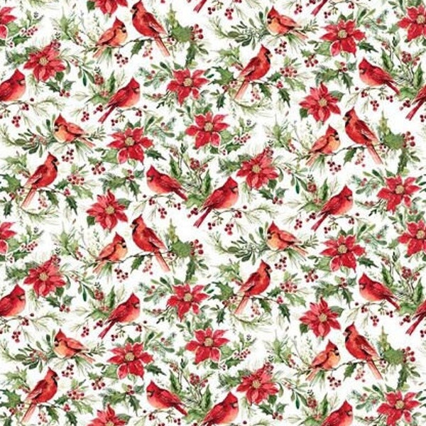 Cardinal Fabric - Etsy