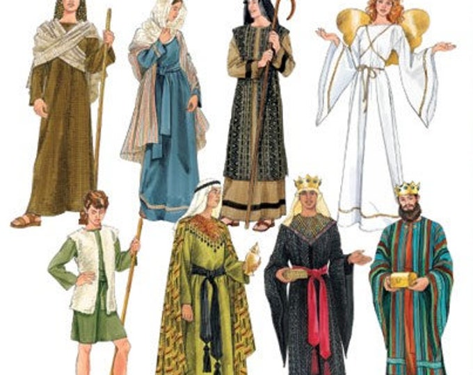 Sewing Pattern for Adult Costumes, Biblical Costume, Nativity Costume ...