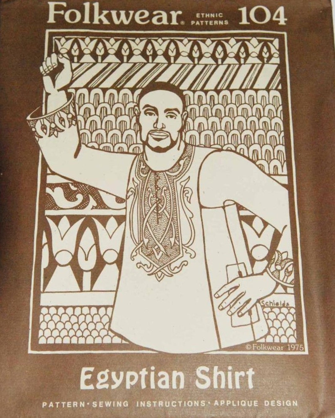 Ethnic Egyptian Shirt Pattern, Folkwear Pattern 104, Mens Womens, UNCUT ...