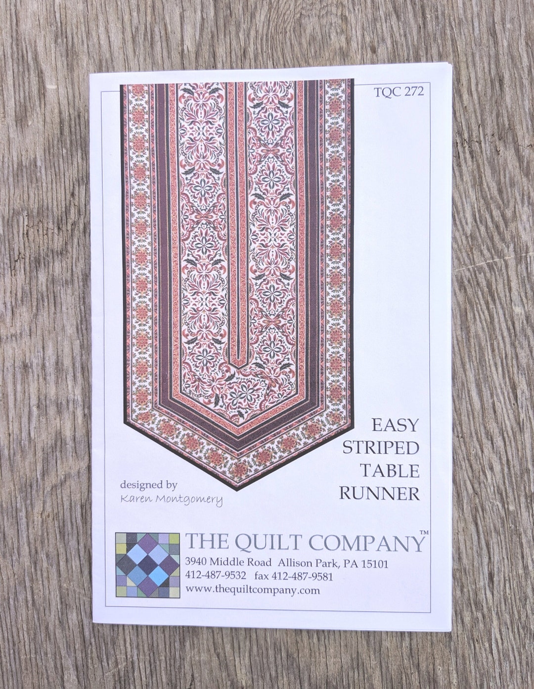 Easy Striped Table Runner Quilt Pattern the Quilt Company - Etsy