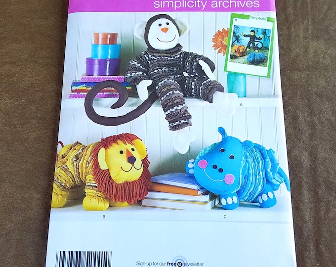 Vintage Yo-yo Toy Pattern, Monkey Lion Hippo, Handmade Crafts ...