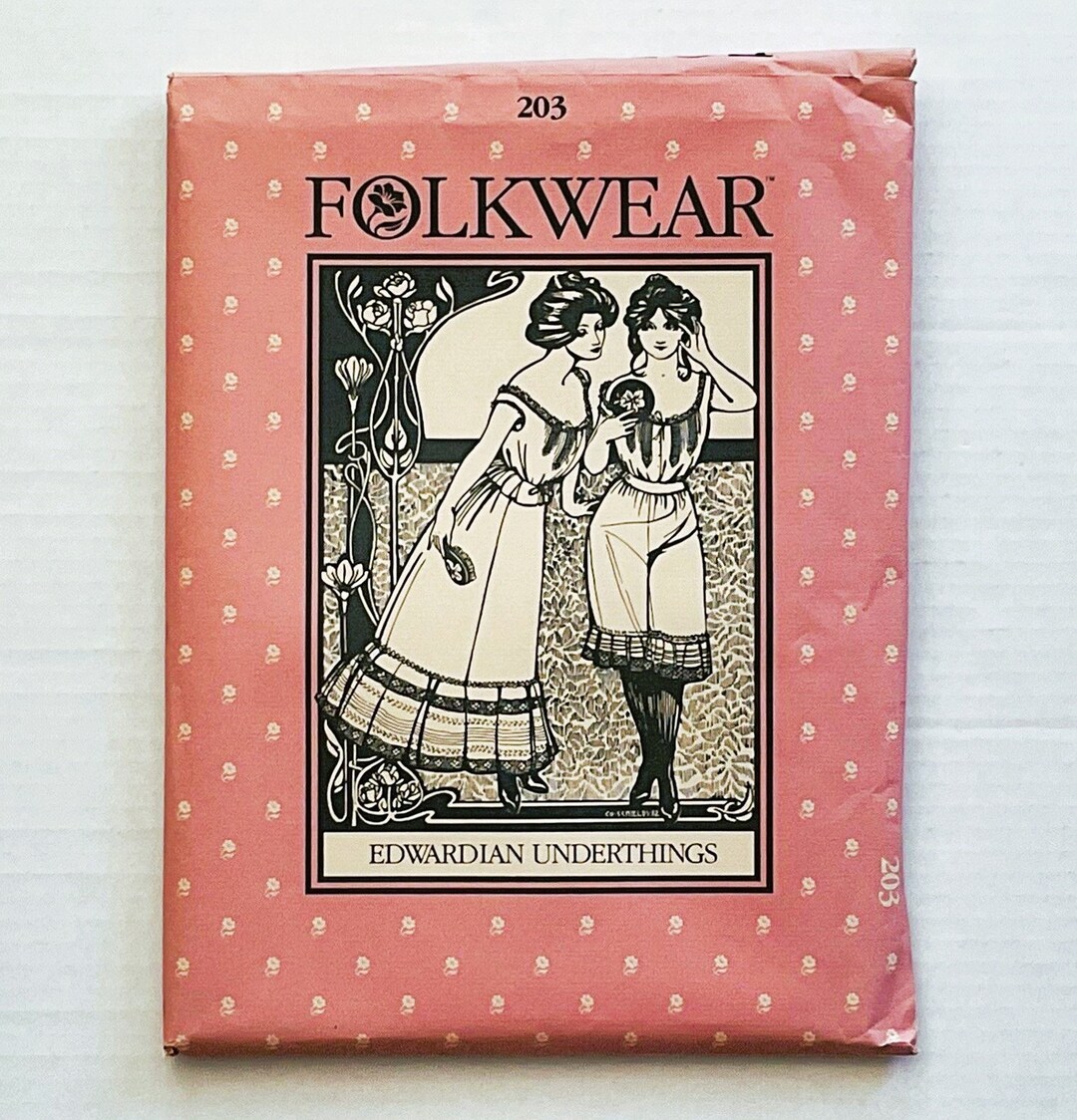Edwardian Undergarments Pattern, 1900s 1910s Dainty Frilly Underthings ...