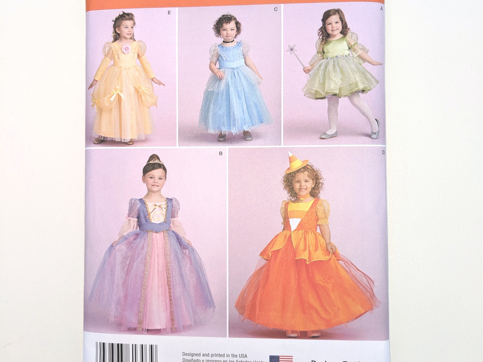 Girls Princess Costume Dress Pattern Simplicity 1303 Pre | Etsy