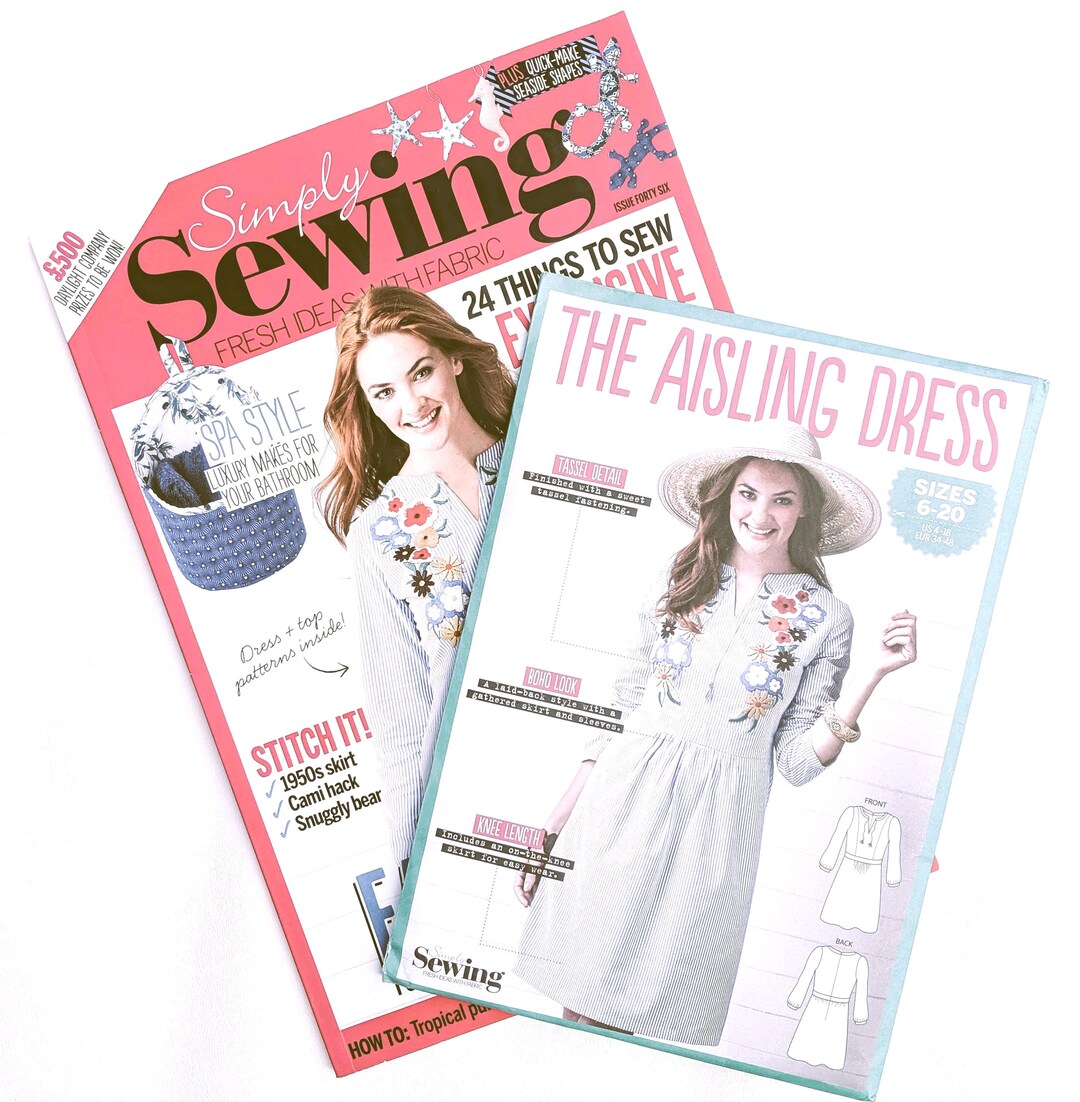 Boho Dress Pattern, Simply Sewing, Aisling Dress Pattern and Magazine ...