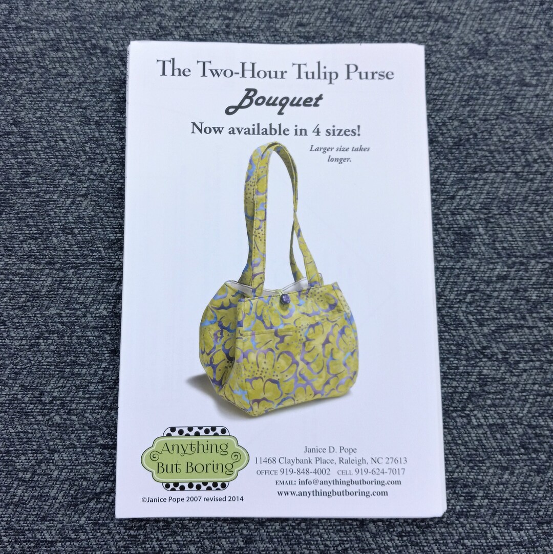 Cute Shaped Tulip Purse Pattern, Two Hour Tulip Purse Bouquet, by ...