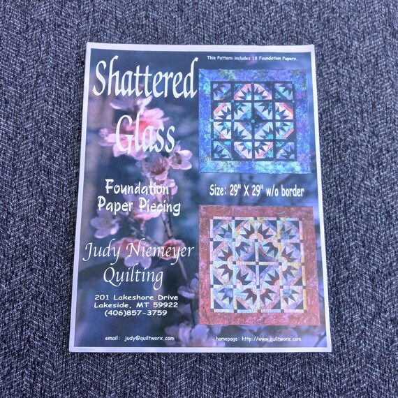 Shattered Glass Quilt Pattern Foundation Paper Piecing Judy - Etsy