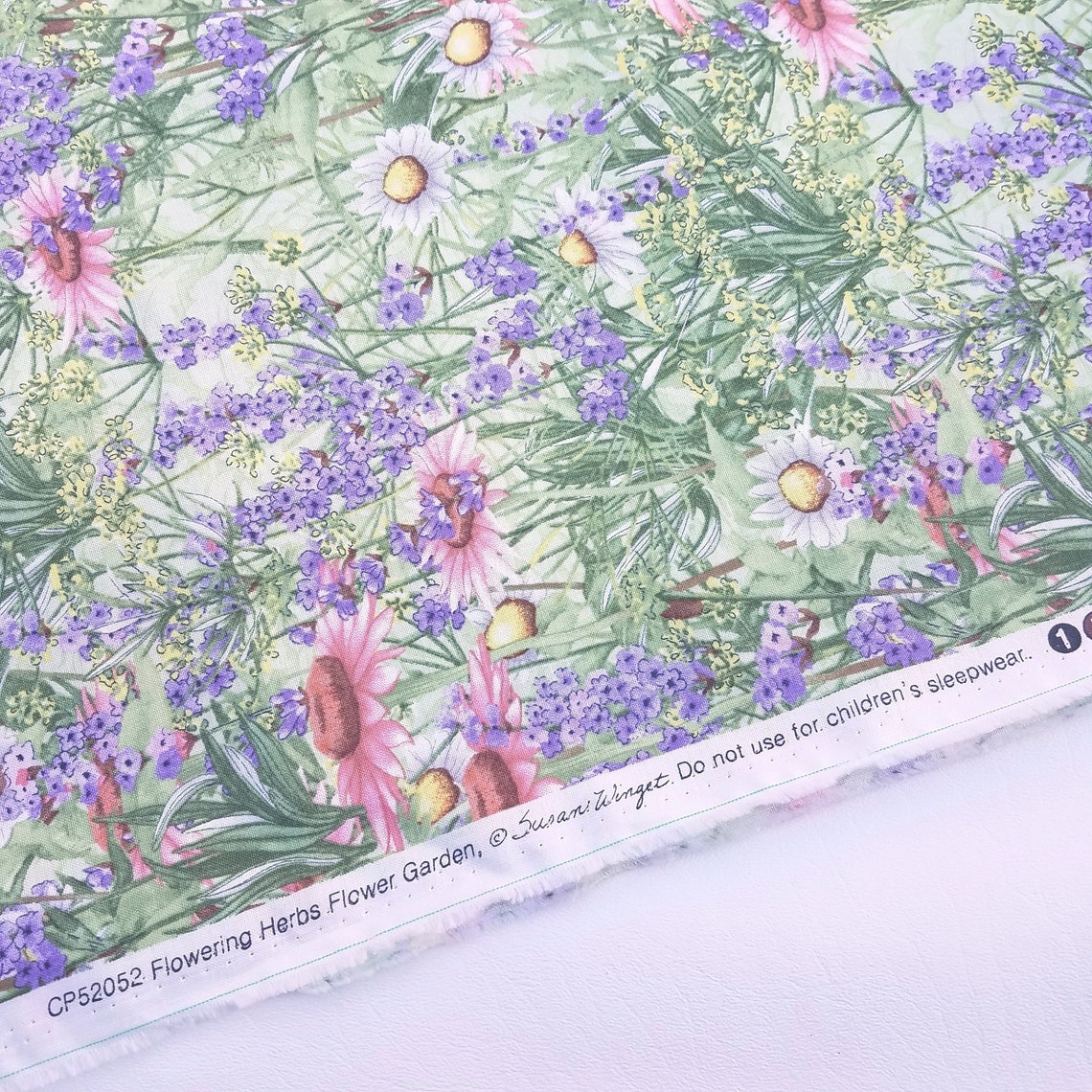 Floral Fabric Wildflower Print Susan Winget Design | Etsy