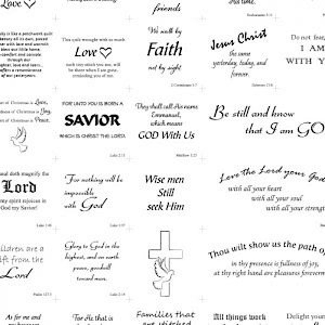 Bible Verse Fabric, Uplifting Phrases, Religious Text, Conversation ...