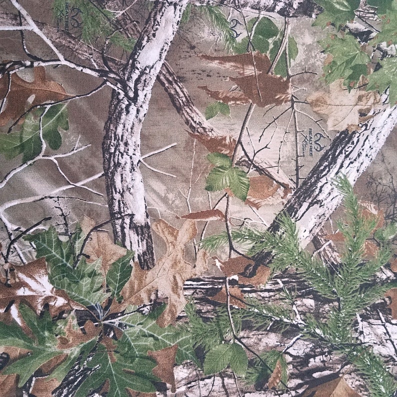 Camo Fabric Camouflage Large Print Realtree Fabric Real - Etsy
