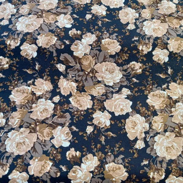Large Floral Fabric - Etsy