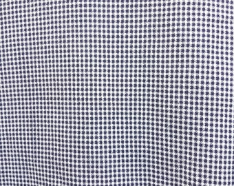Navy Checkered Fabric - Etsy