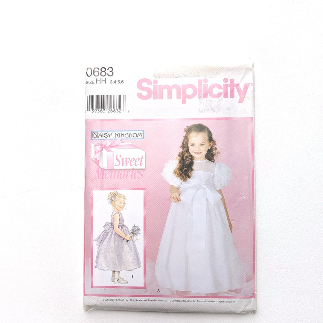 Girls Formal Dress Pattern Flower Girl Holiday Dress Layered - Etsy