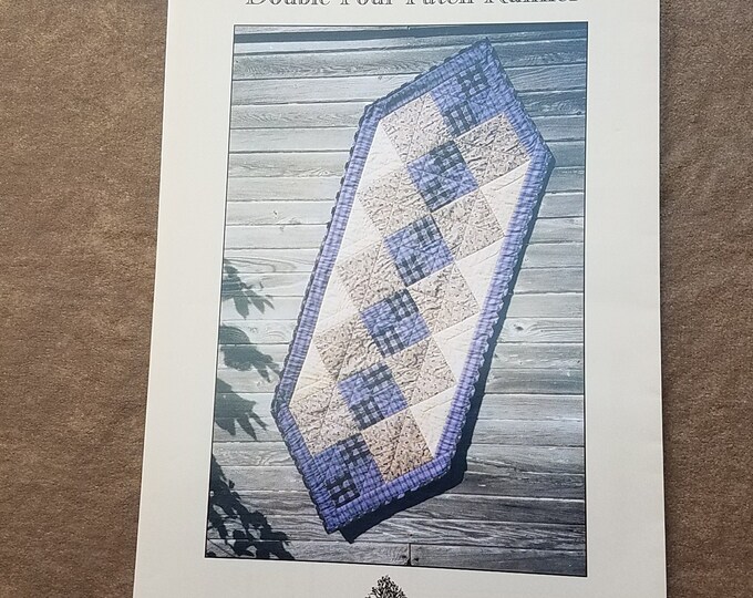 Double Four Patch Table Runner Quilt Pattern, Graywood Designs, DIY Basic Sewing Quilted ...