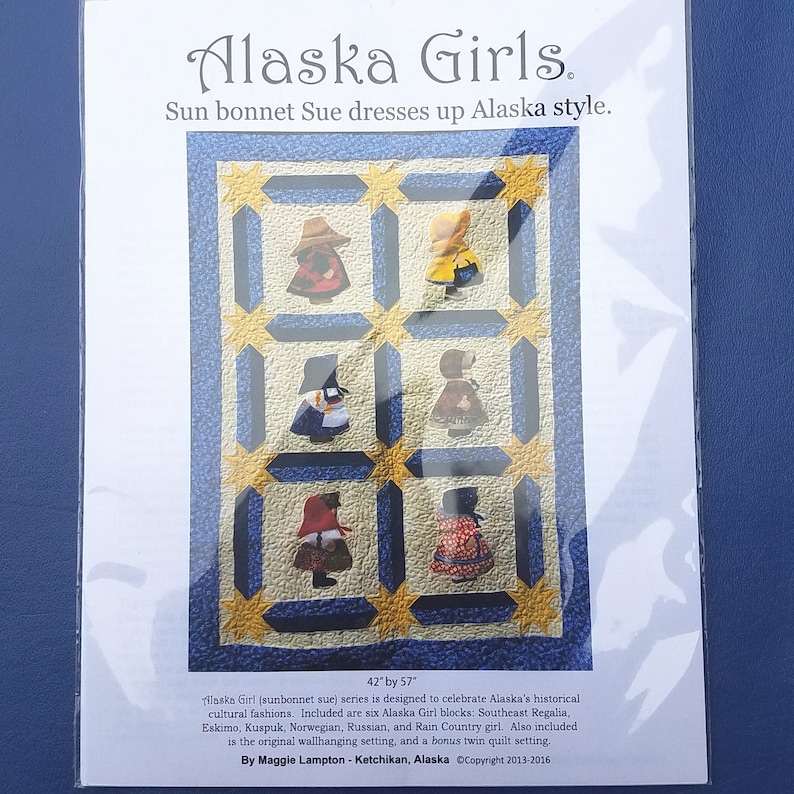 Alaska Girls Sunbonnet Sue Quilt Pattern Sun Bonnet Sue - Etsy