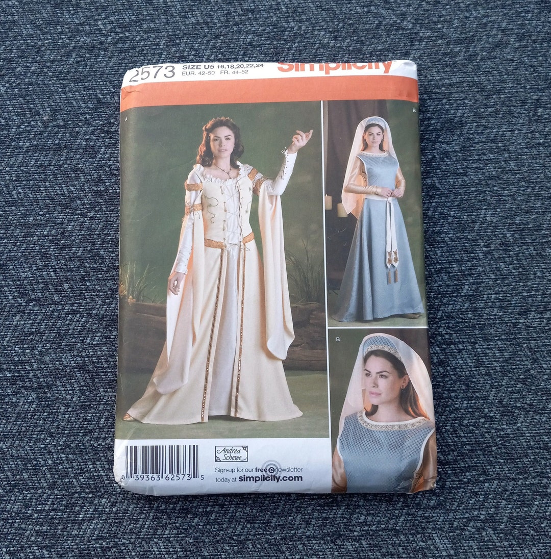 Costume Pattern Renaissance Gown and Veil Renfair Pattern - Etsy