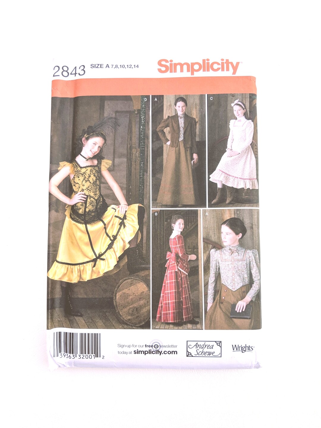 Costume Pattern, Old West 1800s Costumes, Little House on the Prairie ...