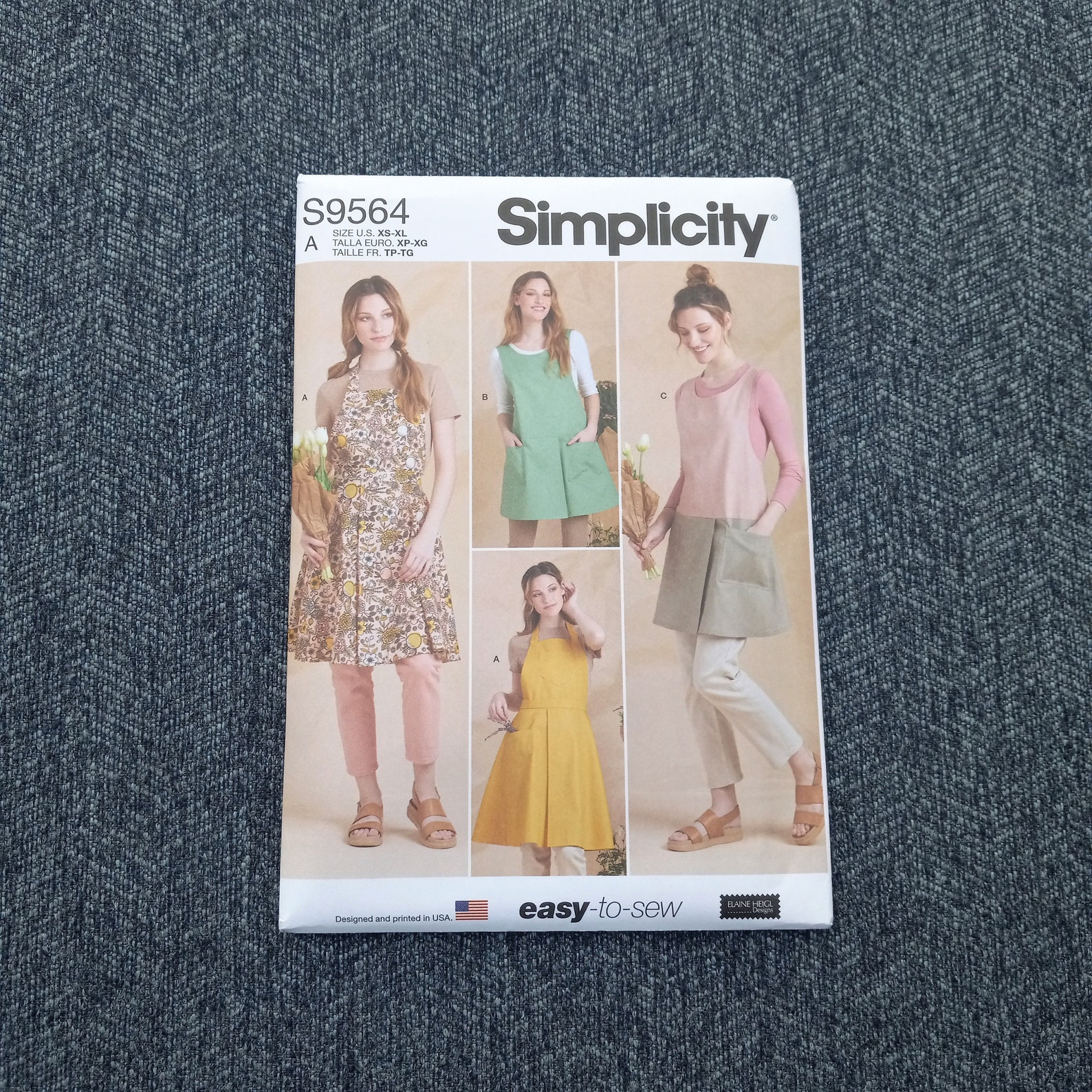 Smock Apron Pattern Wrap Around Cross Back Craft Artists - Etsy