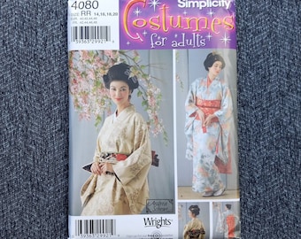 Sewing Pattern Kimono Simplicity 4080 Japanese Clothing Halloween ...
