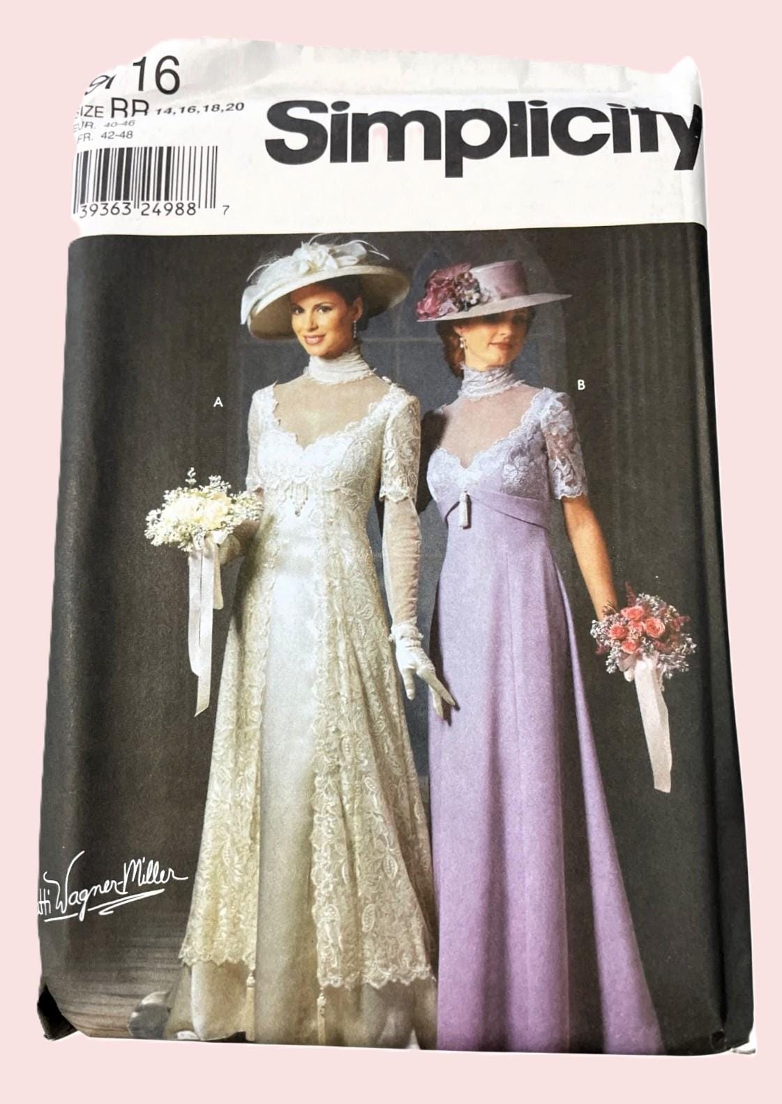 Costume Gown Pattern, Downton Abbey, Edwardian, Titanic, Wedding Dress ...