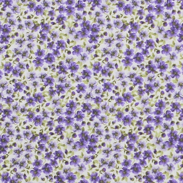 Purple Floral Upholstery Fabric - Etsy