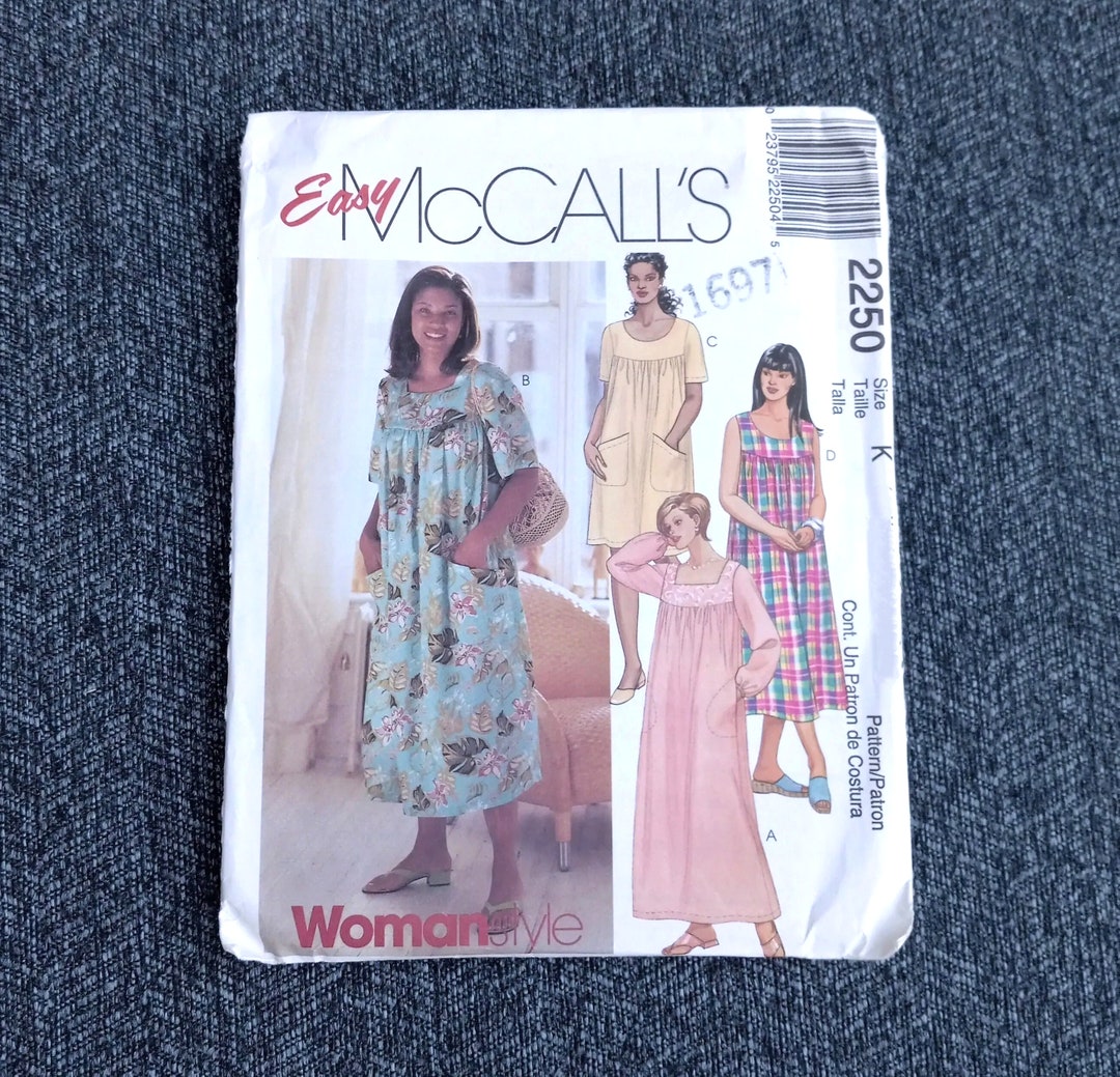 Womens Plus Size Dress Pattern, Casual House Dress, Stay at Home ...