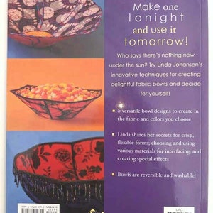 Making Fabric Bowls, Fast Fun and Easy Fabric Bowls, Book by Linda ...