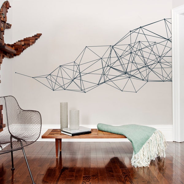 Geometric Wall Decal - Etsy UK