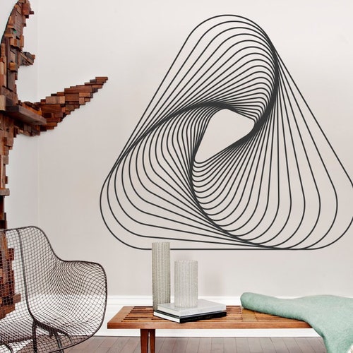 Geometric Wall Art Decals Geometric Minimalist Wall - Etsy