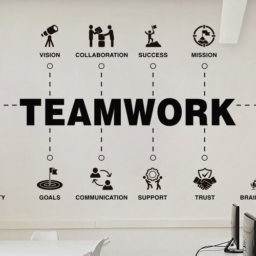 Teamwork Values Office Team Team Spirit Team Building - Etsy