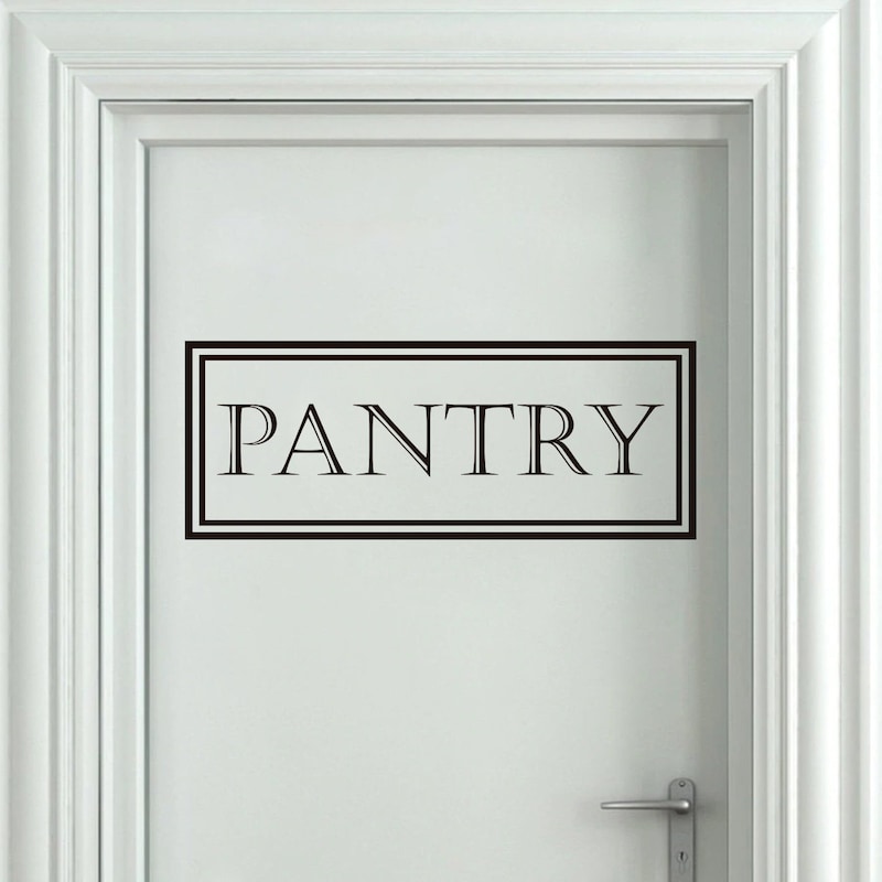 Pantry Decal for Glass Door - Etsy