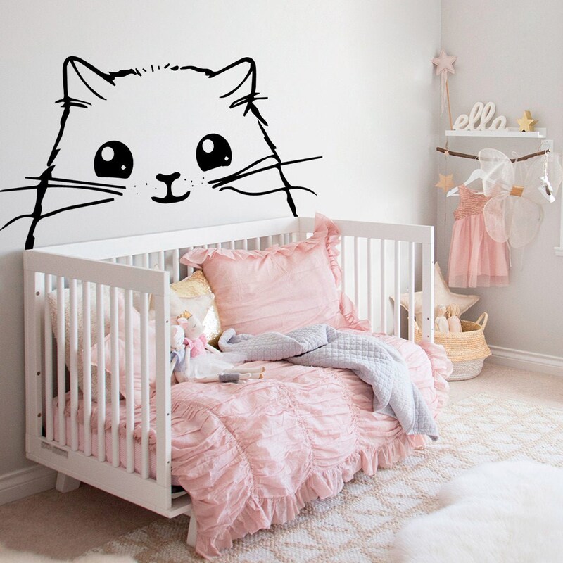 Cat Decal Wall Stickers - Etsy