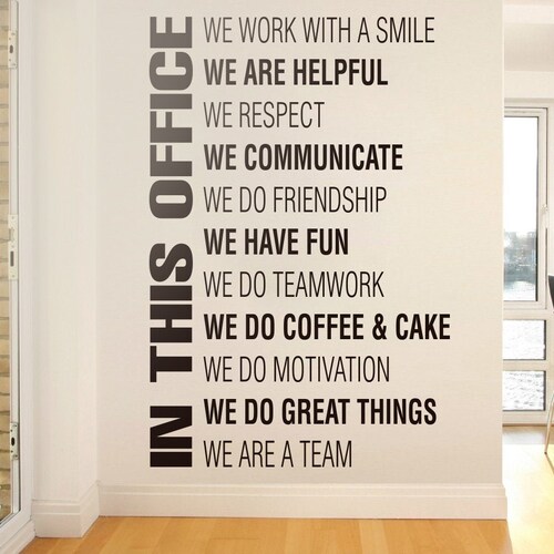In This Office Office Decor Office Decals Office Stickers - Etsy