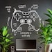 Minimalist Melting Controller Gaming Wall Decal: Vinyl Sticker With ...