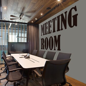 Meeting Room Wall Decal: Modern Office Decor - Etsy