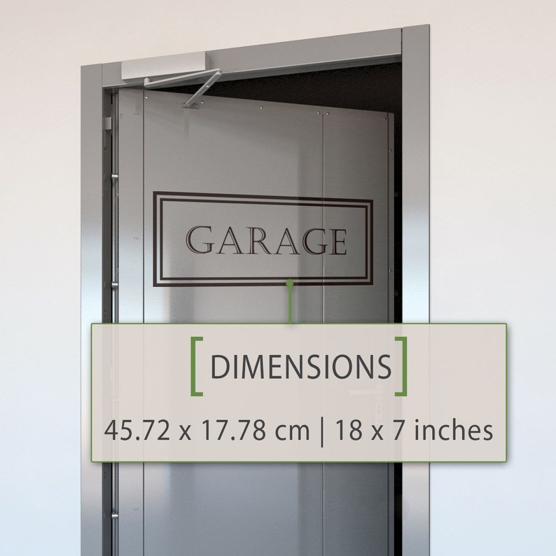 Garage Door Decal Vinyl Sticker Garage Decal Garage - Etsy